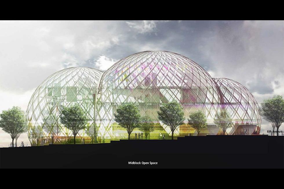Amazon unveils glass dome HQ | News | Building